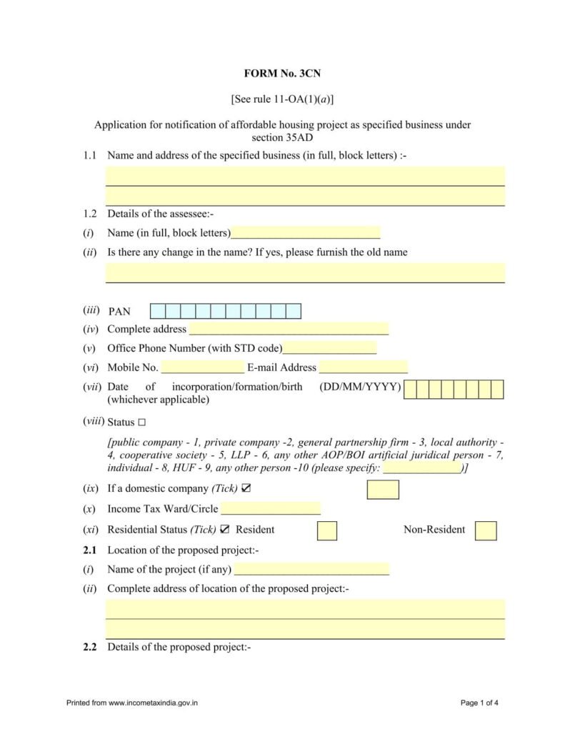 Income Tax Form No. 3CEB Download Report from an accountant to be ...