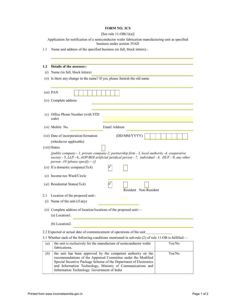 Income Tax Form No.3CEA Download Report of an accountant to be ...
