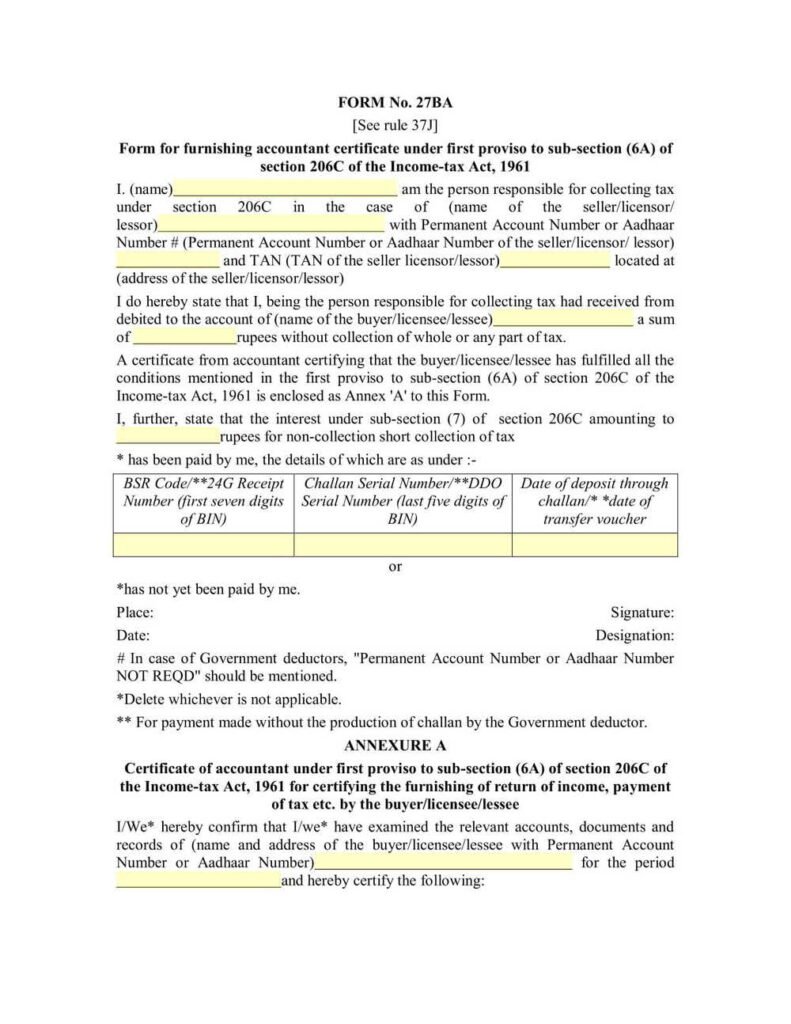 Income Tax Form No. 10IA Download Certificate of the medical authority ...