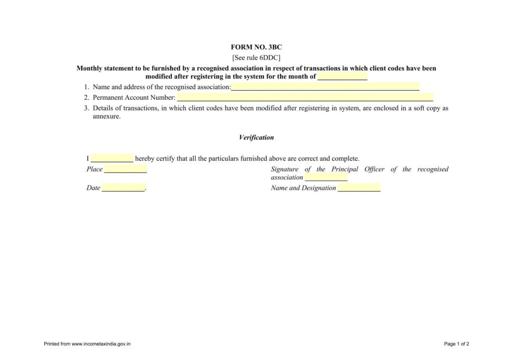 Income Tax Form No. 3CEB Download Report from an accountant to be ...
